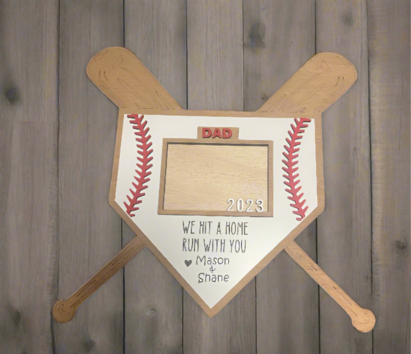 Dad Baseball Picture Frame – J & L Custom Woodworks